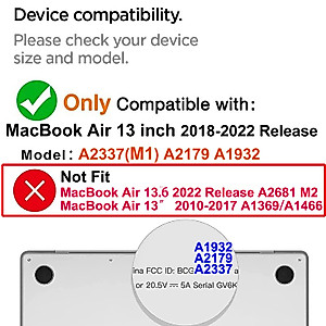 Teazgopx Bling Diamond MacBook Air 13 inch Case 2022 2021 2020 2019 2018 Release M1 A2337 A2179 A1932 Touch ID,Glitter Sparkle Rhinestone Case Fashion Luxury Shiny Crystal Hard Shell for Women Girls