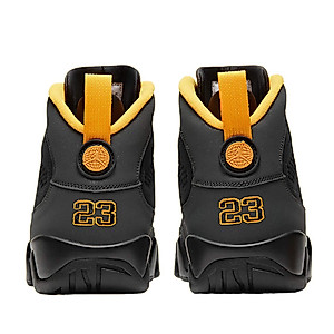 Men's Jordan 9 Retro Dark Charcoal Black/University Gold (CT8019 070) - 9.5