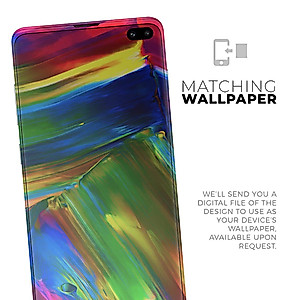 DesignSkinz Blurred Abstract Flow V29 Protective Vinyl Decal Wrap Skin Cover Compatible with The Samsung Galaxy S20 (Screen Trim & Back Glass Skin)