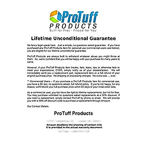 Pool Skimmer Net Rake, Ultra Fine Mesh, Unlimited Free Replacement by ProTuff - 3X Faster Heavy Duty 250 Micron Nylon for Cleaning Silt, Sand, Pollen & Swimming Pool Skimming - 60 Mesh - 18"