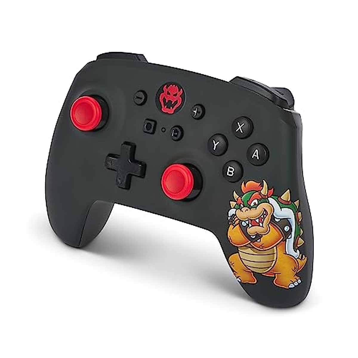 PowerA Wireless Nintendo Switch Controller - King Bowser, AA Battery Powered (Battery Included), Nintendo Switch Pro Controller, Mappable Gaming Buttons, Officially Licensed by Nintendo