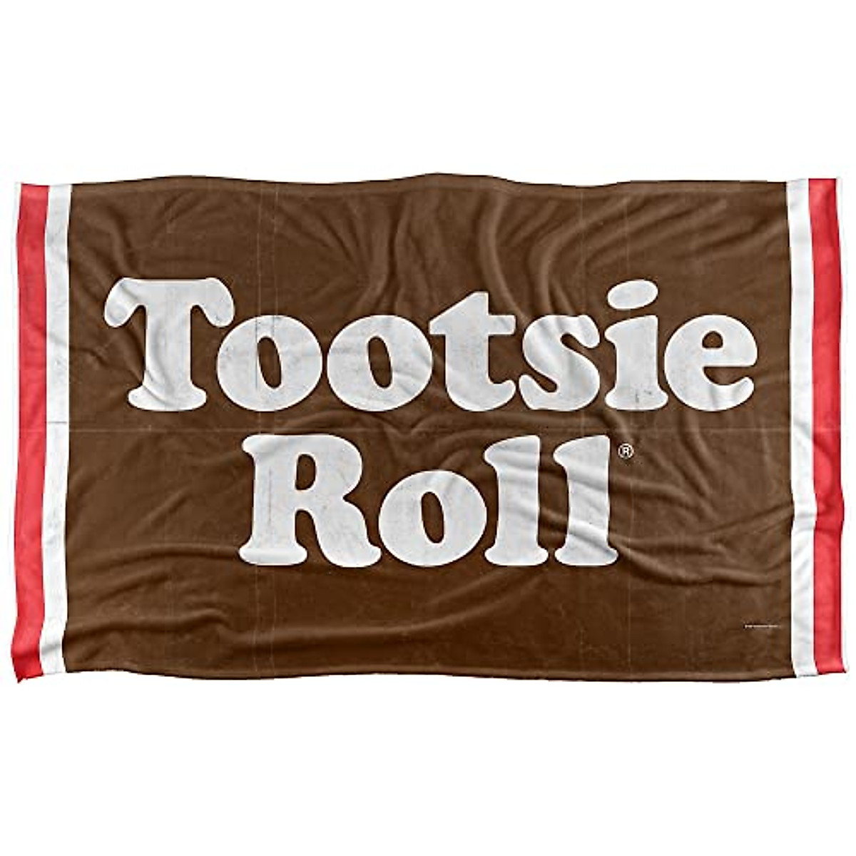 Trevco Tootsie Roll Wrapper Silky Touch Super Soft Throw Blanket 36" x 58"