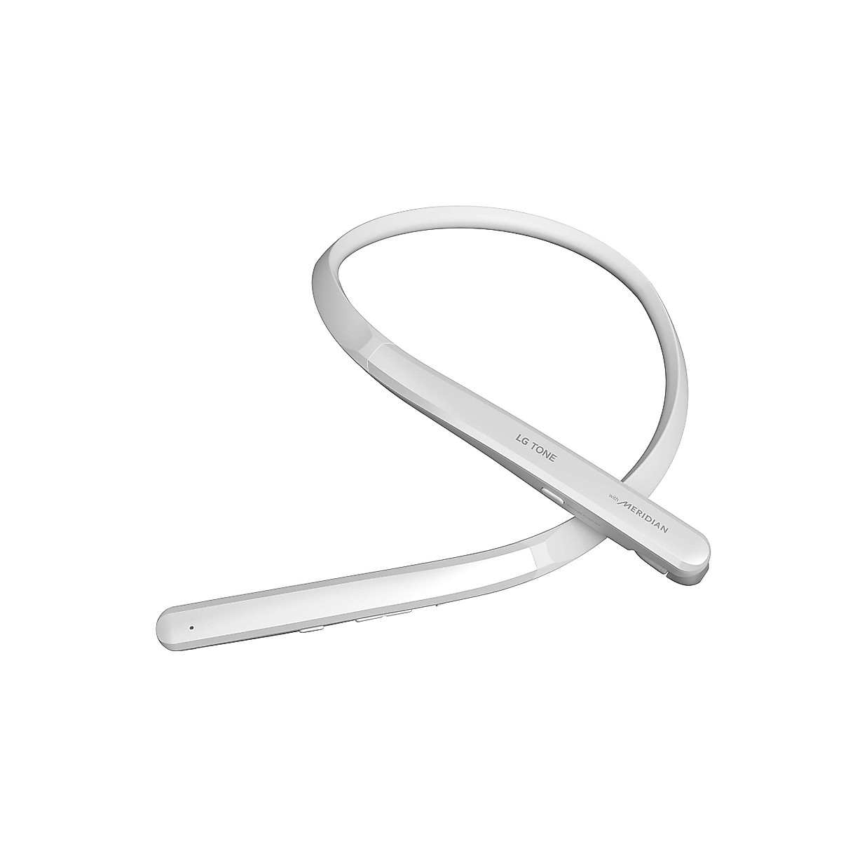 LG TONE Flex Wireless Bluetooth Stereo Neckband Earbuds HBS-XL7-32-Bit Hi-Fi DAC, Meridian Audio, White