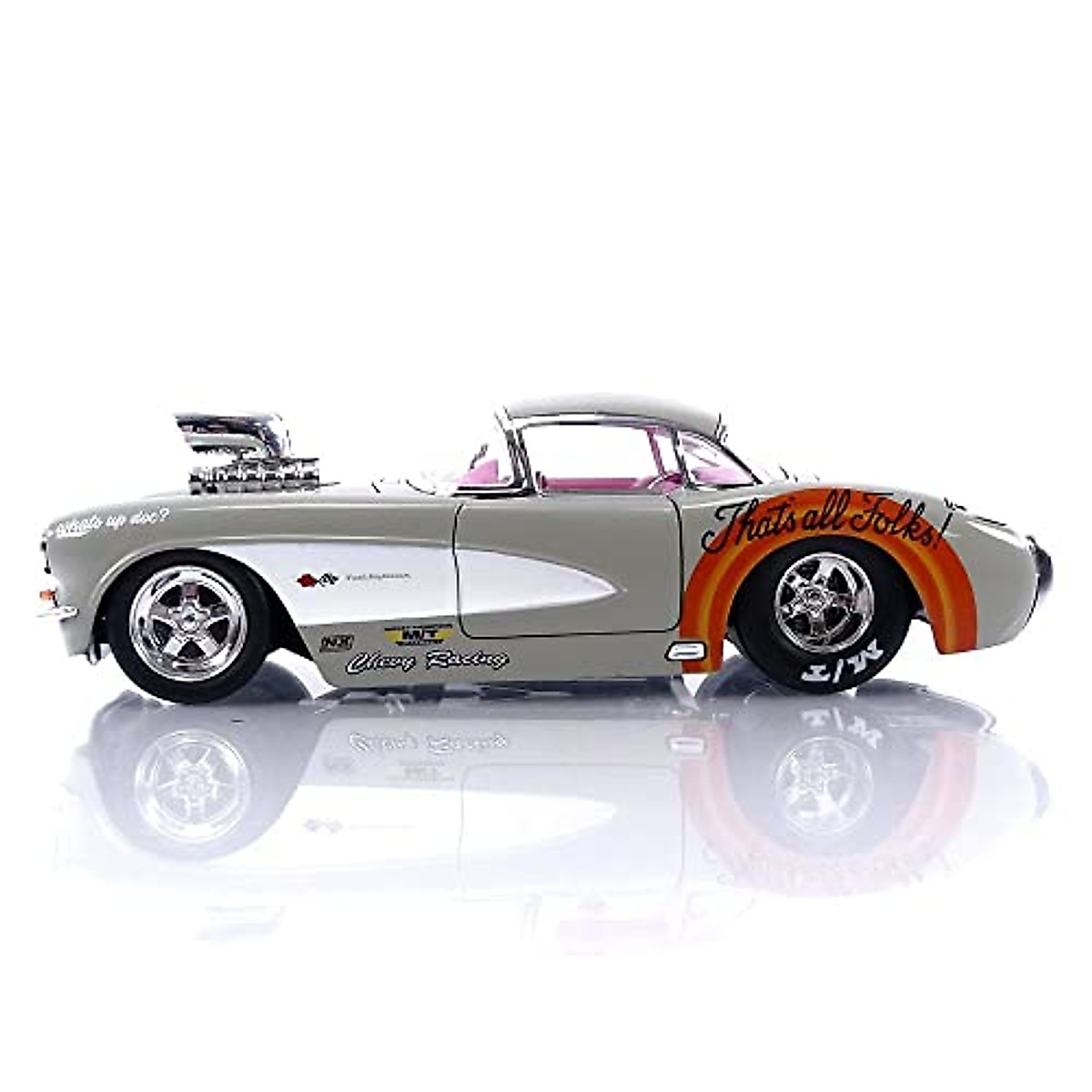 Looney Tunes 1:24 1957 Chevrolet Corvette Die-cast Car & 2.75" Bugs Bunny Figure, Toys for Kids and Adults