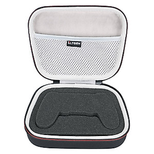 LTGEM EVA Hard Case for Xbox Series X/Xbox Series S/ Xbox One/Xbox One S/Xbox One X Controller, Mesh Pocket Fits Plug & Cables - Travel Carrying Portable Storage Bag