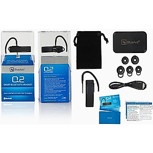 BlueAnt Q2 Bluetooth Headset with Text to Speech and Voice Recognition