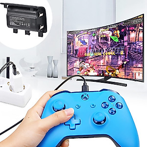 Battery Pack for Xbox Series X|S, Tectra 2-Pack Controller Battery for Xbox Series X, Xbox Series S with Charging Cable