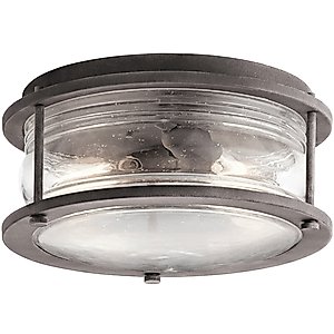 Kichler 49669WZC Two Light Outdoor Ceiling Mount
