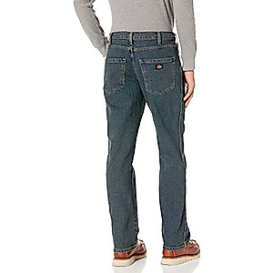 Dickies mens Active Waist 5-pocket Flex Performance Denim Jeans, Tinted Heritage Khaki, 36W x 30L US