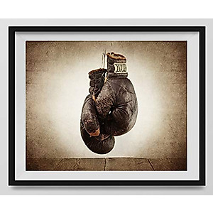 Vintage Boxing Gloves on Vintage Background Fine Art Photography Print, Sports Decor, Boxing decor, Man Cave art, Vintage Sports Nursery Art,Boxing Gloves, Nursery decor, Kids Room Wall Art.