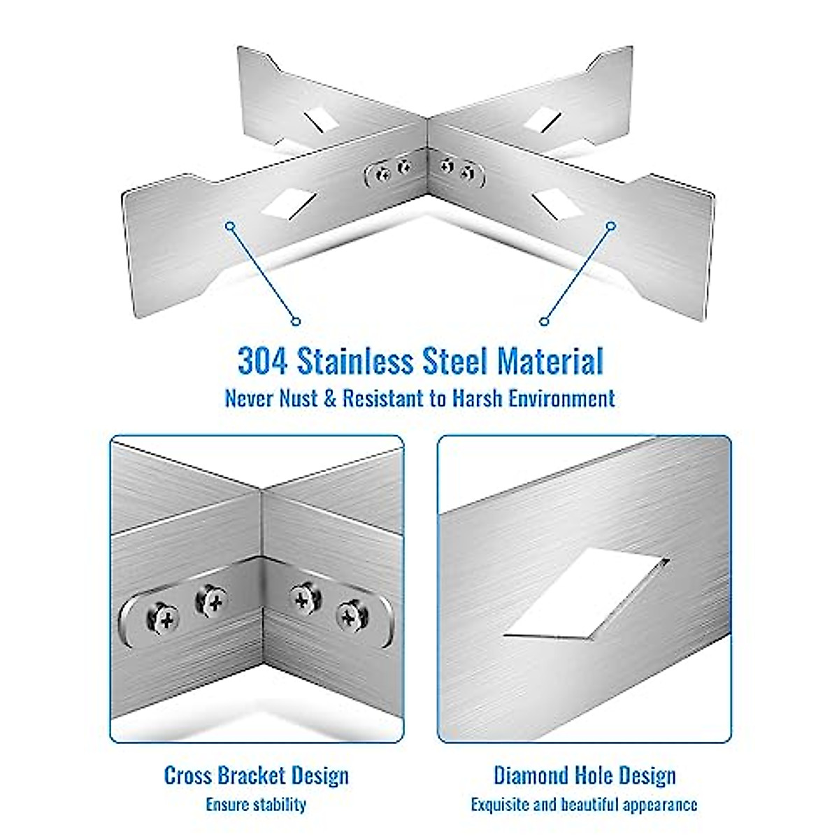 Stand Fit for Solo Stove Bonfire, 304 Stainless Steel Base Fireplace Tools Outside Firepits Stand, Outdoor Fire Pits Wood Burning and Camping Accessories