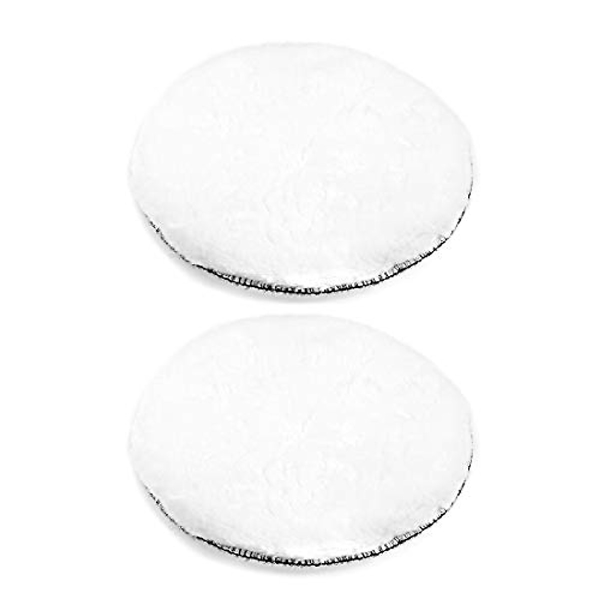 uxcell 7" Wool Polishing Pad Hook and Loop Buffing Wheel for Orbital Polisher Buffer 2 Pcs