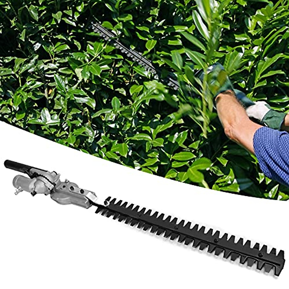Gardening Tool, 65 Manganese Steel Wear‑Resistant 7 Teeth High Strength Hedge Trimmer Shaft Attachment for Landscaped Gardens(26mm 7 Teeth)