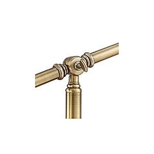 360 Lighting Dawson Modern Task Pharmacy Light Floor Lamp Standing 55" Tall Antique Brass Metal Adjustable Balance Boom Arm Gold Shade Decor for Living Room Reading House Bedroom Family Home