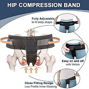 JOMECA Pelvic Support Belt for Prolapse, Pro Band Brace for Vulvar Varicosities, SPD Treatment, LCS, Groin, Pelvic Floor, Organ Prolapse Support Relieve Tilted or Twisted Pelvis Girdle Pain (Medium)