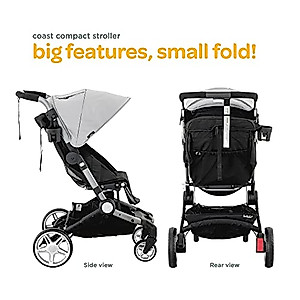 Larktale Coast Lightweight and Compact Foldable Stroller for Babies, Toddlers Nightcliff Stone