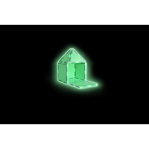 Magna-Tiles Glow In The Dark Set, The Original Magnetic Building Tiles For Creative Open-Ended Play, Educational Toys For Children Ages 3 Years + (16 Pieces + LED Light Included)