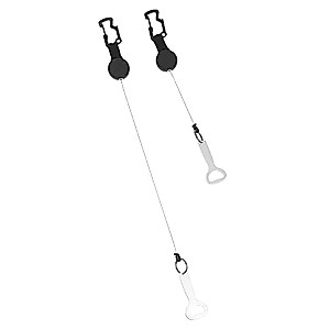 Retractable Bottle Opener with Carabiner Clip - Portable Cooler Bottle Opener Camping Accessories - Retractable Hand Strap Bottle Opener - Backpack Clip on Bottle Opener - Speed Beer Opener