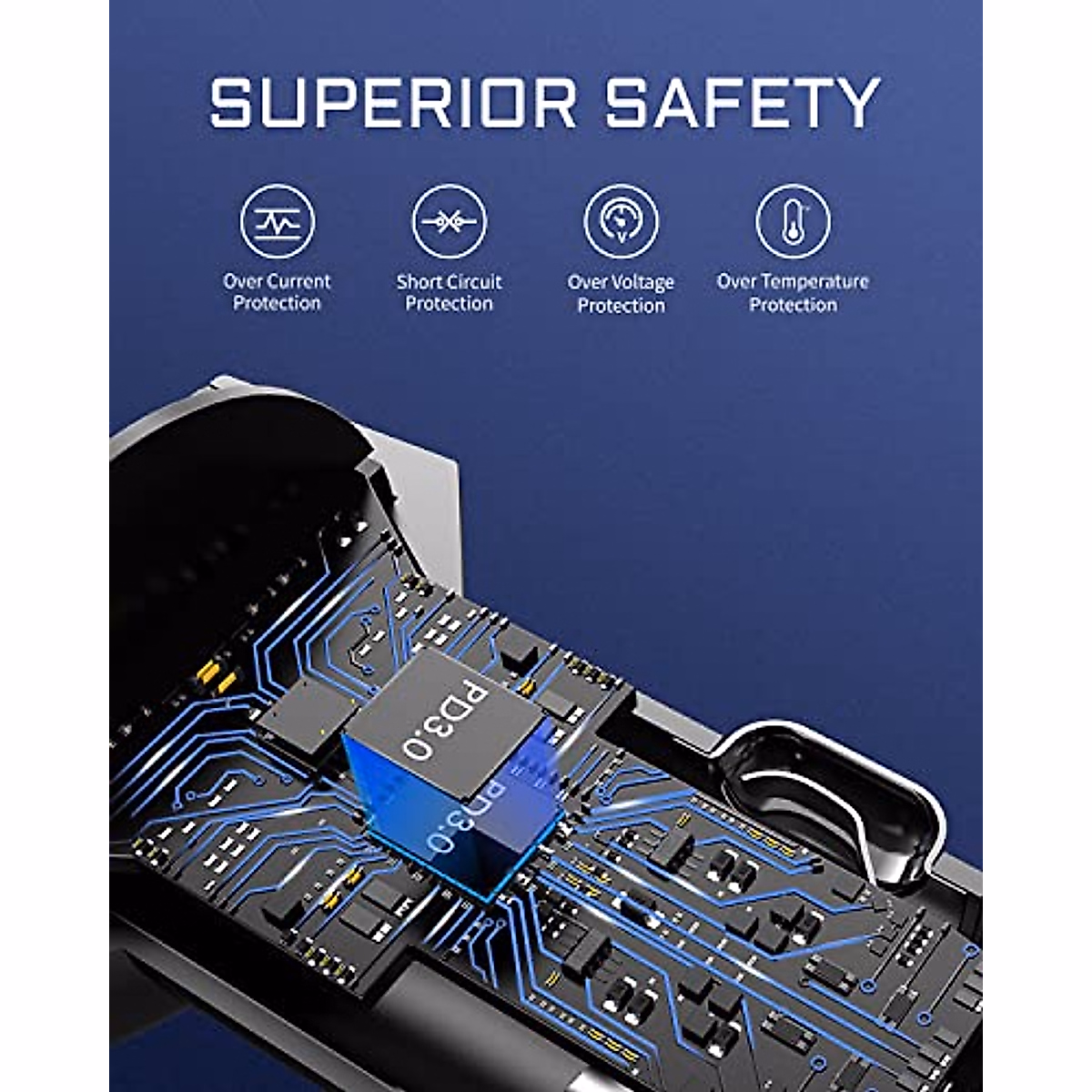 USB C Car Charger, Aergiatech 60W(20W Each) PD 3.0 Fast Car Charger Adapter 3-Port, Type C Car Charger Compatible with iPhone 13/13 Pro/12/12 Pro/11/X/SE, Galaxy S21/S20/Note20, iPad,Grey