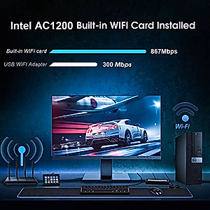 Dell Desktop Computers OptiPlex 3040 PC,Intel Core i7-6700 3.4GHz,16GB Ram New 512GB SSD, Intel AC7260 Built-in WiFi Bluetooth,HDMI, Refurbished Desktop Computer,Computadora Windows 10 Pro(Renewed)