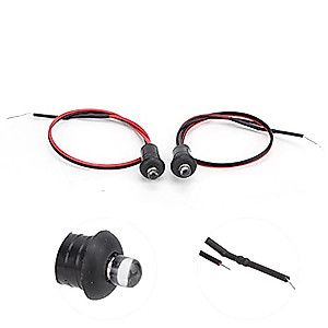 2Pcs Fake Alarm Lamp Blue Light Modification Universal 12V Vehicle Accessories Blinking LED Security Warning Lamp for Car-s Boats RVs Motorcy