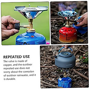 BESPORTBLE 3pcs Outdoor Portable Stove Travel Barbecue Stove Outdoor Cooker Burner propane gas cooker Outdoor Stove Head outdoor gas stove mini camping stove Survive One-piece copper