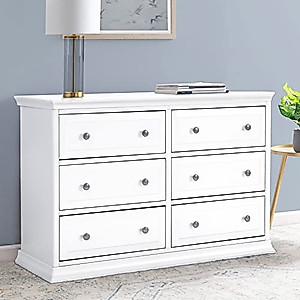 DaVinci Signature 6-Drawer Double Dresser in White