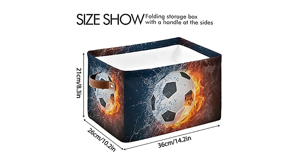 FZDXZJJ Soccer Storage Baskets for Home & Office