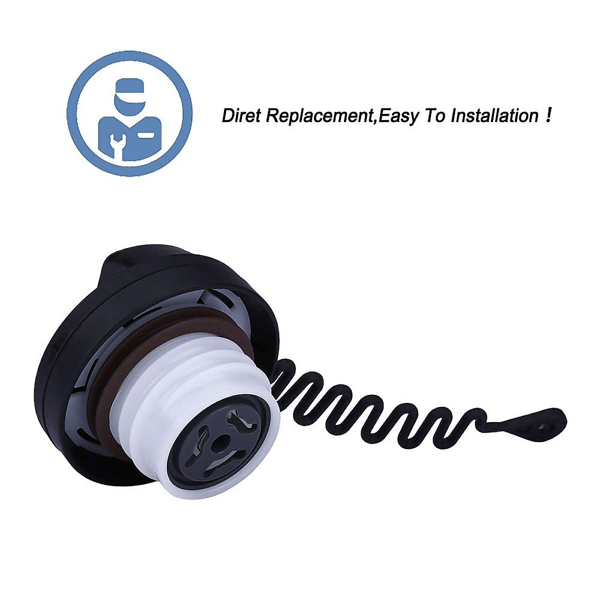 Fuel Tank Filler Cap,Gas Cap Compatible with 2004-2009 Volvo S60, 2011-2018 Volvo S60, 2007-2015 Volvo S80, 2010-2017 Volvo XC60, 2008-2016 Volvo XC70, 2003-2010 Volvo V70, And More，Replace 31392044