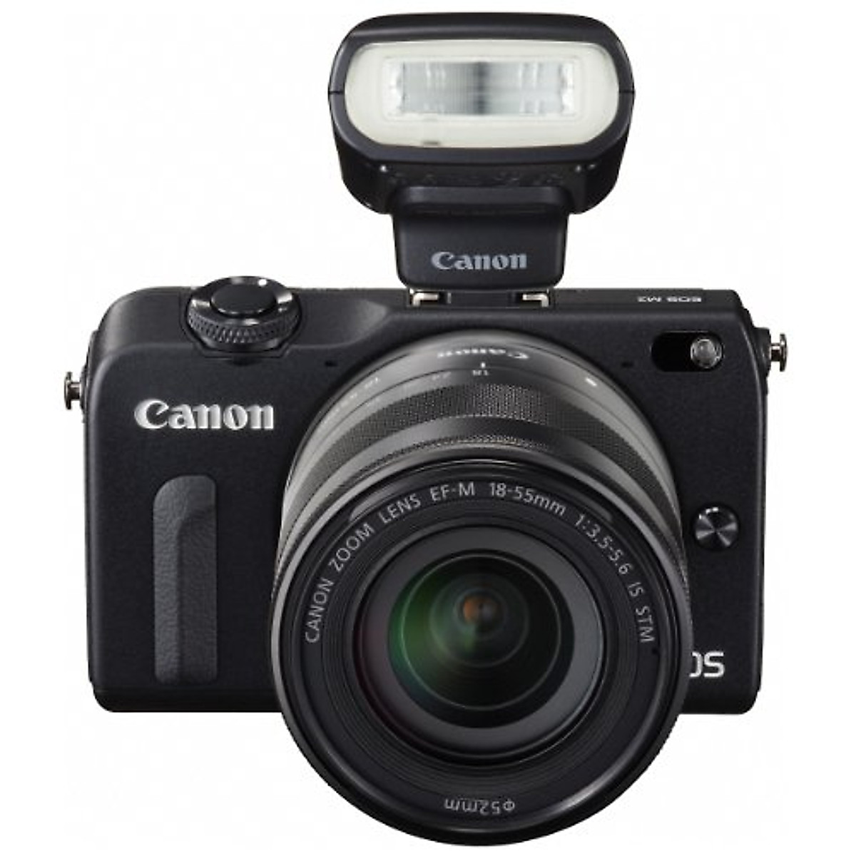 Canon Mirror-Less SLR Camera EOS M2 Triple Lens kit (Black) EF-M18-55mm F3.5-5.6 is STM EF-M22mm F2 STM EF-M11-22mm F4-5.6 is STM Comes EOSM2BK-TLK [International Version, No Warranty]