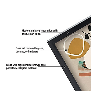 Gotham Deep Gallery Frames - 3 Pack of Professional Gallery Frames for Canvas, Paintings, Presentation & More! - [Black - 16x20"]