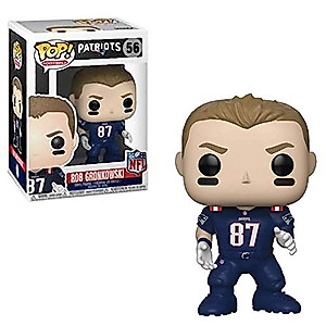 POP Football: Patriots - Rob Gronkowski (Color Rush) Funko Vinyl Figure (Bundled with Compatible Box Protector Case)