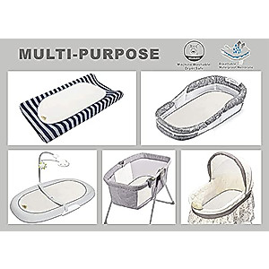 Longer Waterproof Changing Pad Liners for babies 3 Count by BlueSnail (snow white, 13.3"x26")