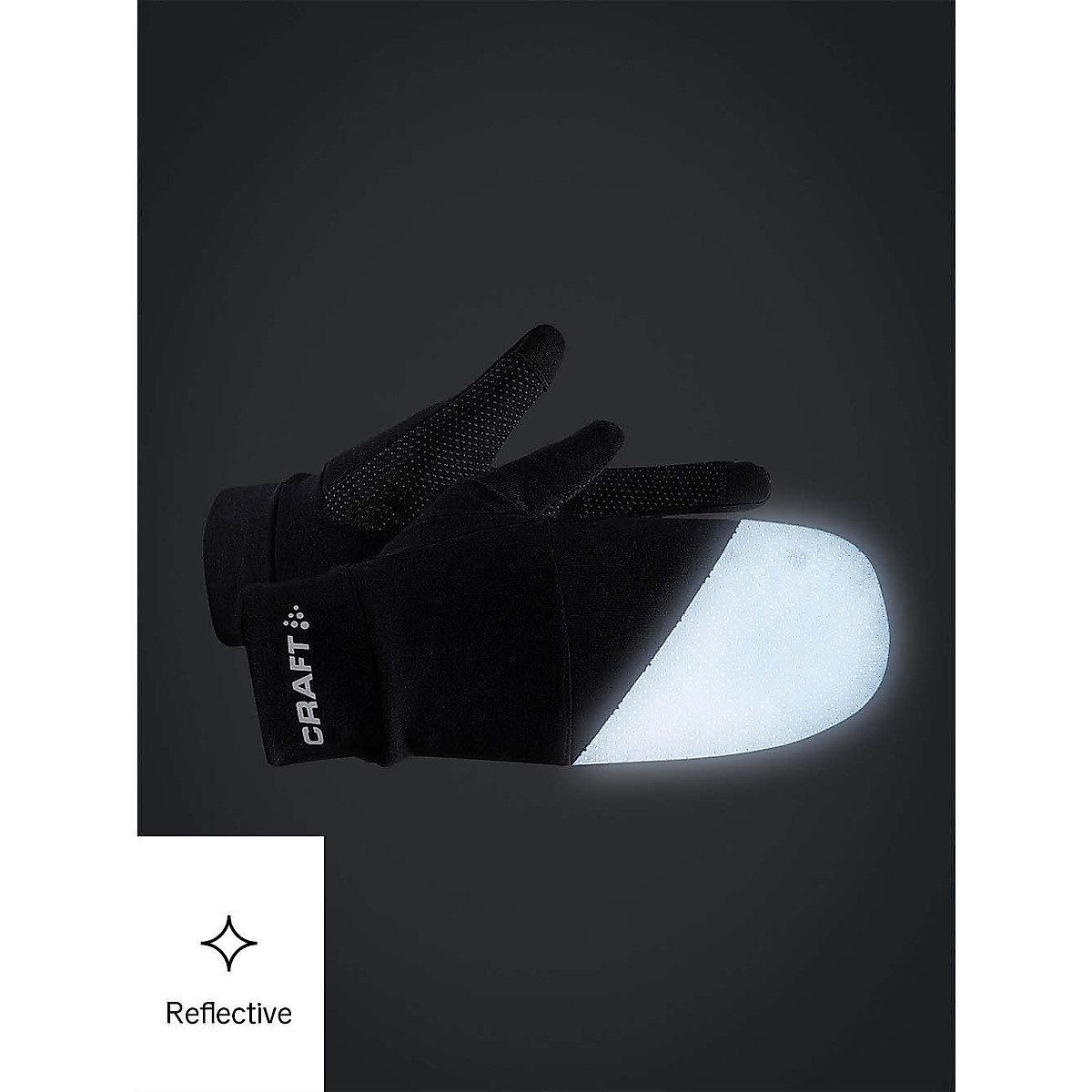 Craft Sportswear Unisex ADV Lumen Hybrid Glove, Black, Large