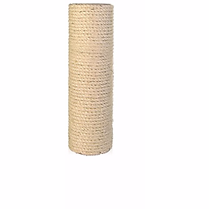 TRIXIE Replacement Sisal Post for Scratching Posts, Cat Trees and Cat Towers, 3.5 in x 11.8 in (9 x 30 cm)