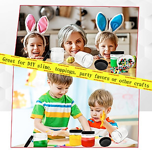 20 Pack 12oz Plastic Jars with Lids - Refillable Round Clear Containers for Candy, Kitchen, Food Storage & DIY Crafts