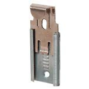 CRL Nickel Plated Adjustable Mirror Clip set for 1/4 in (6 mm) Straight Edge Glass - Package