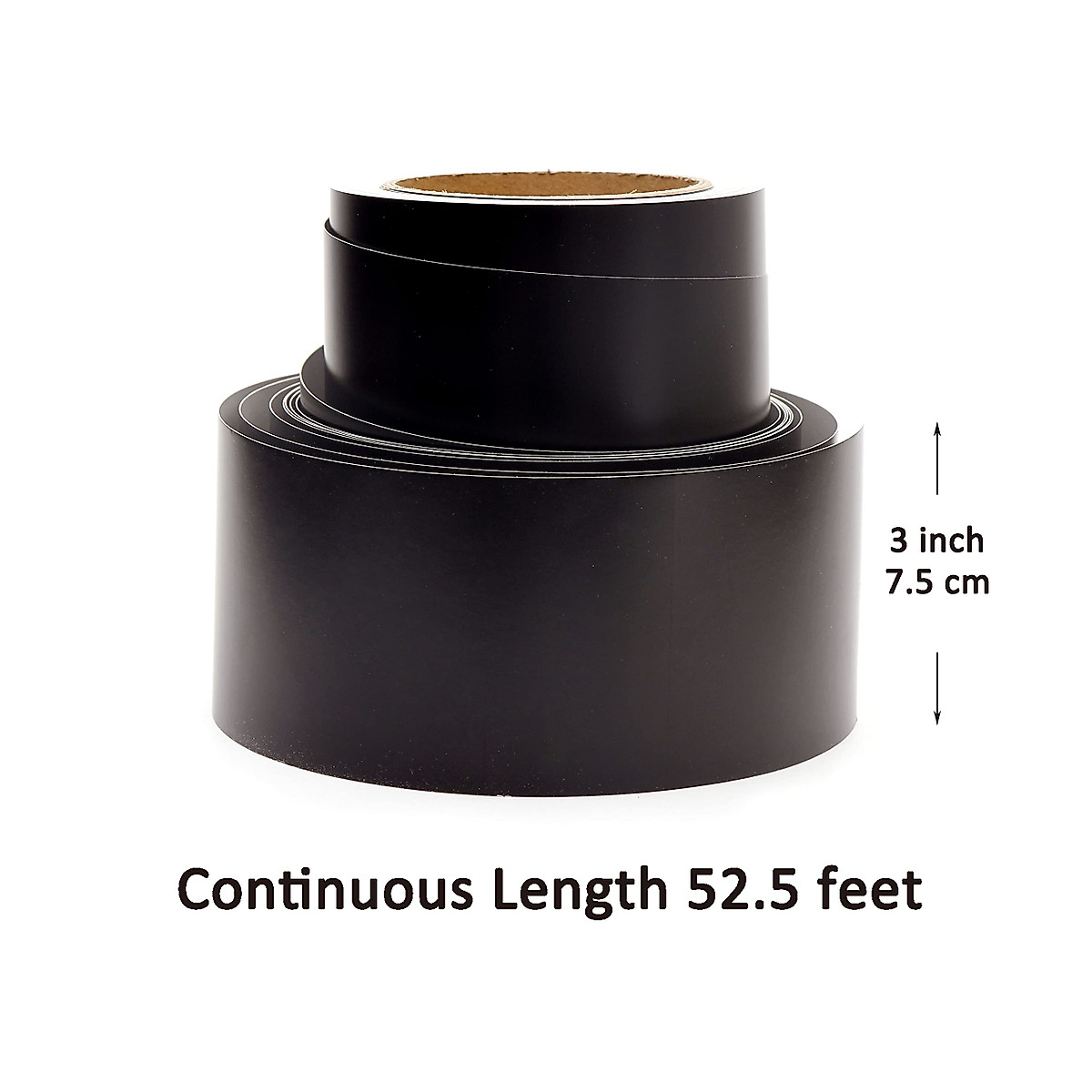 Youngever 52.5 ft Bulletin Board Borders Confetti Border for Classroom Decoration (Solid Black)