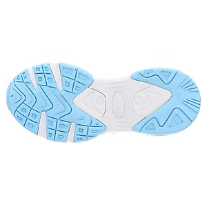 Propet Stability Walker Medicare/HCPCS Code = A5500 Diabetic Shoe White/Light Blue 8 W (D)