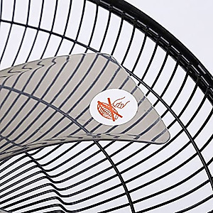 renvena 16 inch Plastic Fan Blade with Nut Cover Replacement for Household Stand/Pedestal Fan Table Fan Accessory No Noice Black with Fan Nut