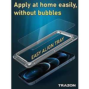 3 Pack Screen Protector Premium Quality Compatible for iPhone 12 Pro Max with 2 Pack Camera Lens Protector Tempered Glass 9H Hardness (Transparent)