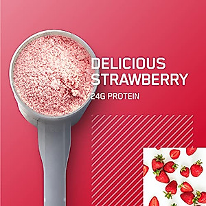Optimum Nutrition Gold Standard 100% Whey Protein Powder, Delicious Strawberry, 5 Pound (Packaging May Vary)