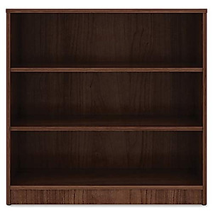 Lorell Walnut Laminate Bookcase, 36" x 36" x 12"