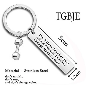 TGBJE I'm A GYM Teacher Just Like A Normal Teacher Except Much Cooler Fitness Coach Gift Gym Trainer Gift Thank You Gift (Gym Teacher)