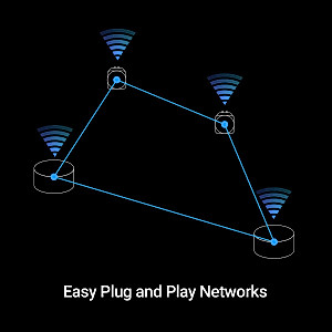 EnGenius Whole Home Mesh WiFi System – Tri-Band AC2200 Whole-Home Mesh Network, up to 3,000 sq. ft. Coverage ultrafast Performance WiFi Router (ESR580-2PACK)