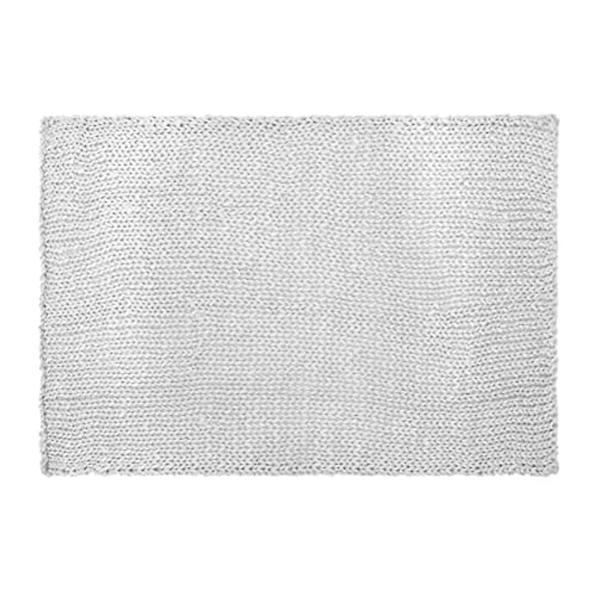 Chunky Knit Throw Blanket - Hand Made - Acrylic & Wool Boho Blankets for Chair, Sofa, Bed & Home Decorations - Warm Cover - Decorative Furnishings - 50’’ x 70’’ - Ivory – Woven.St