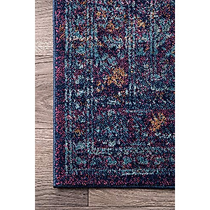 nuLOOM Vintage Medallion Rima Area Rug, 5' x 7' 5", Purple