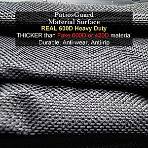 PatiosGuard 4FT Firewood Log Rack Cover, 600D Heavy Duty with Waterproof PVC Lining (4-Feet: 48" L x 24" W x 42" H)