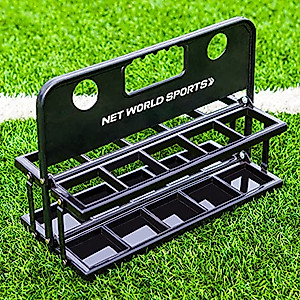 Net World Sports 10 Water Bottles & Carrier [750ml] - BPA Free Plastic Available (Orange)