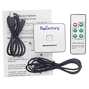 Audio Capture Cassette CD MP3 Recorder Converter with 3.5mm & RCA in Ports